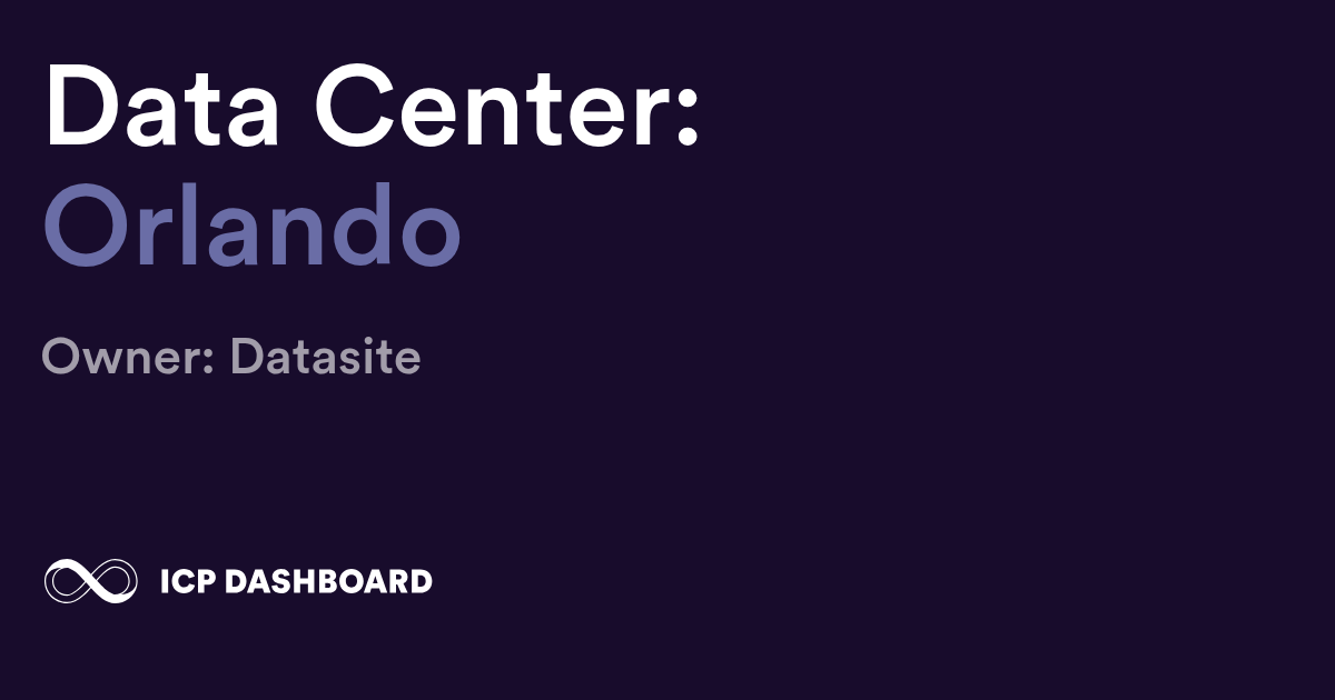Data Center: Orlando - ICP Dashboard