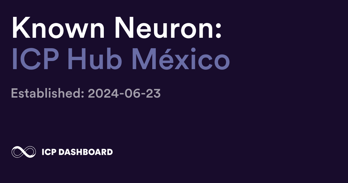 Neuron: ICP Hub México - ICP Dashboard