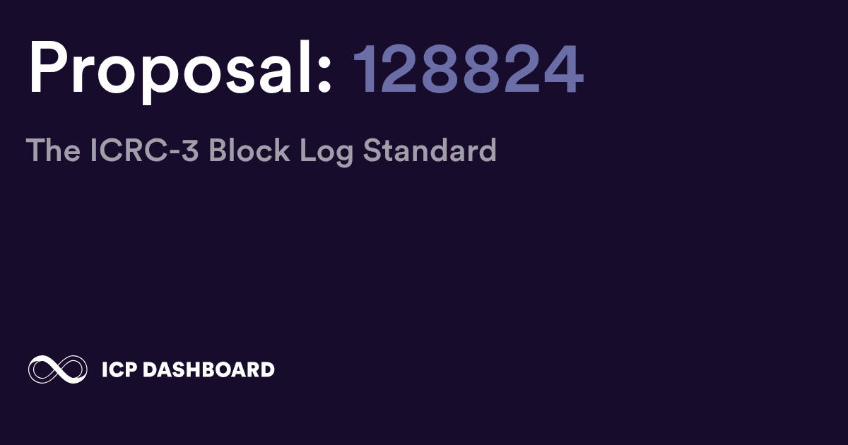 Proposal: 128824 - ICP Dashboard