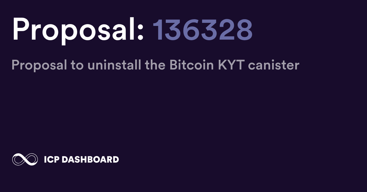 Proposal: 136328 - ICP Dashboard