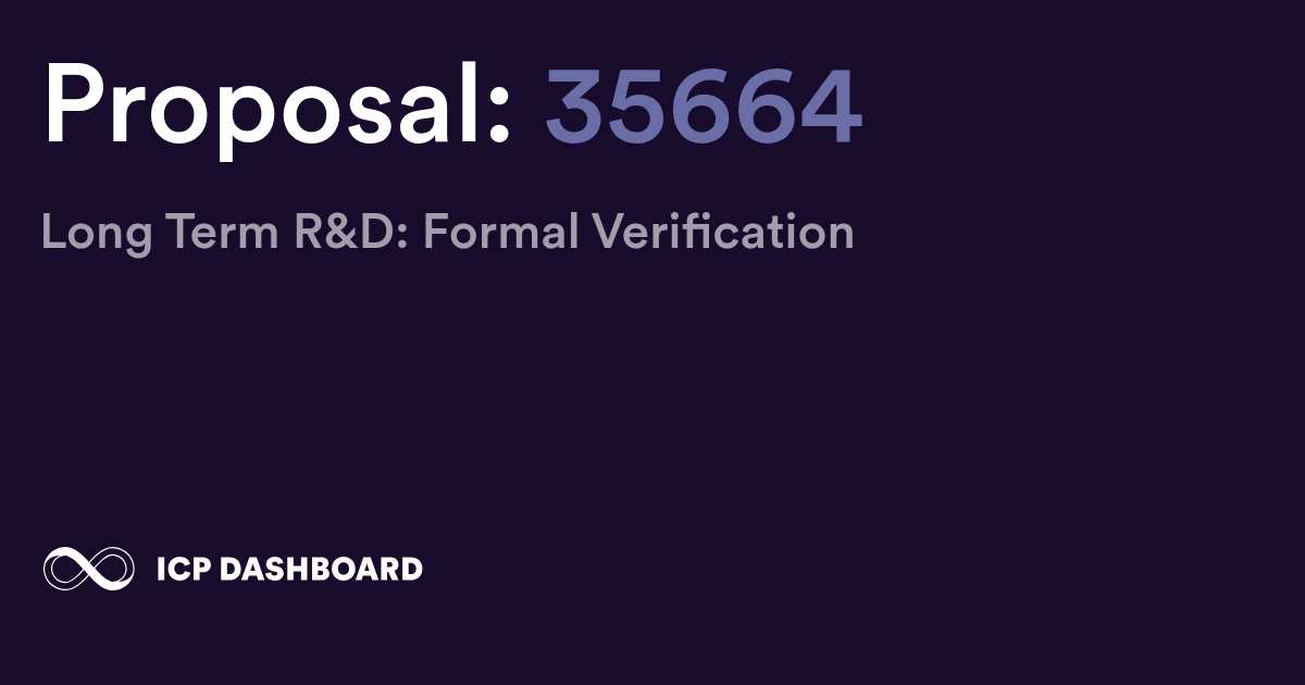Proposal: 35664 - ICP Dashboard